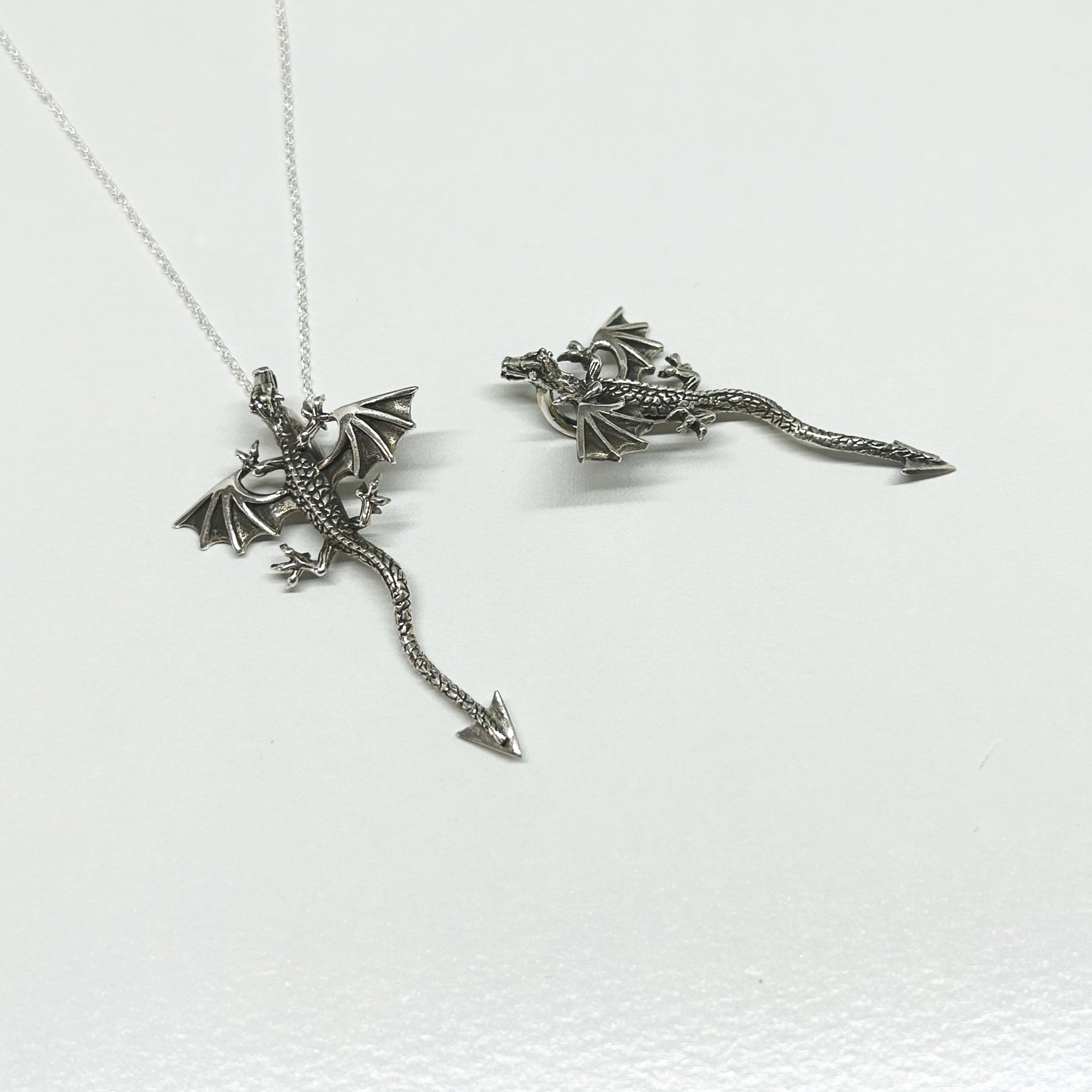 Sterling Silver Dragon Necklace – Realm of the Witch