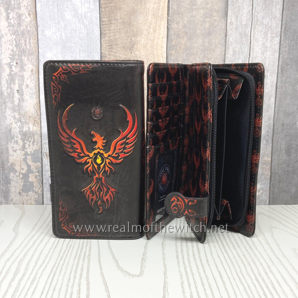 Anne Stokes Phoenix Rising Embossed Purse – Realm of the Witch