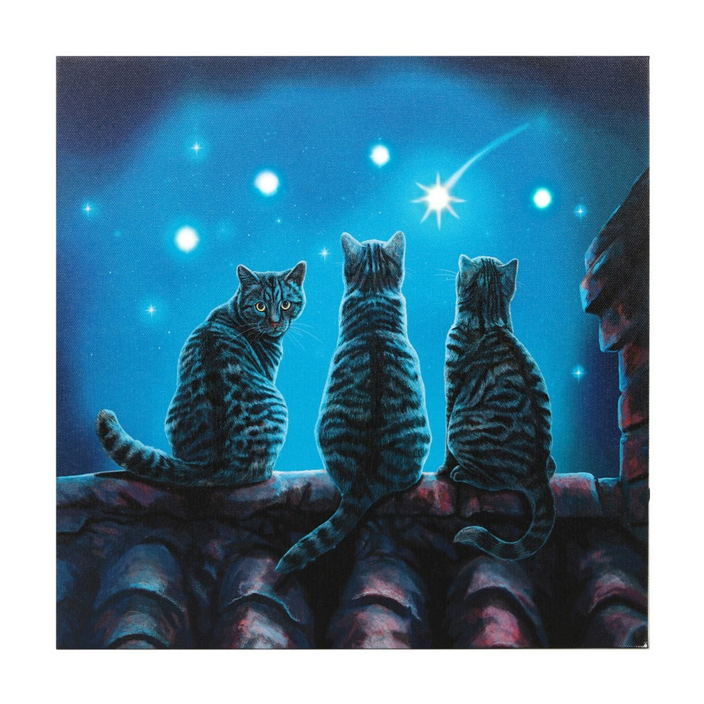 Wish Upon A Star Light Up Canvas Plaque by Lisa Parker – Realm of the Witch